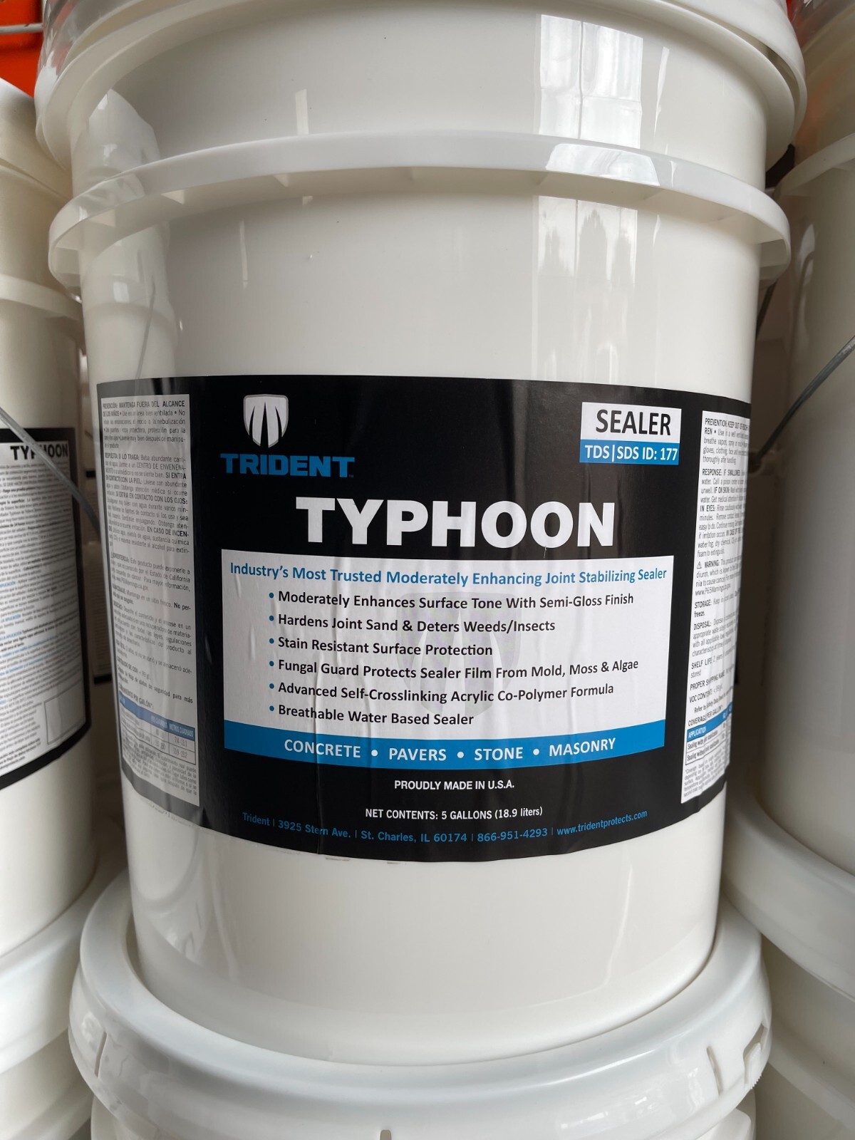 Color Enhancing Masonry Seal - Typhoon by Trident 638908051666| eBay
