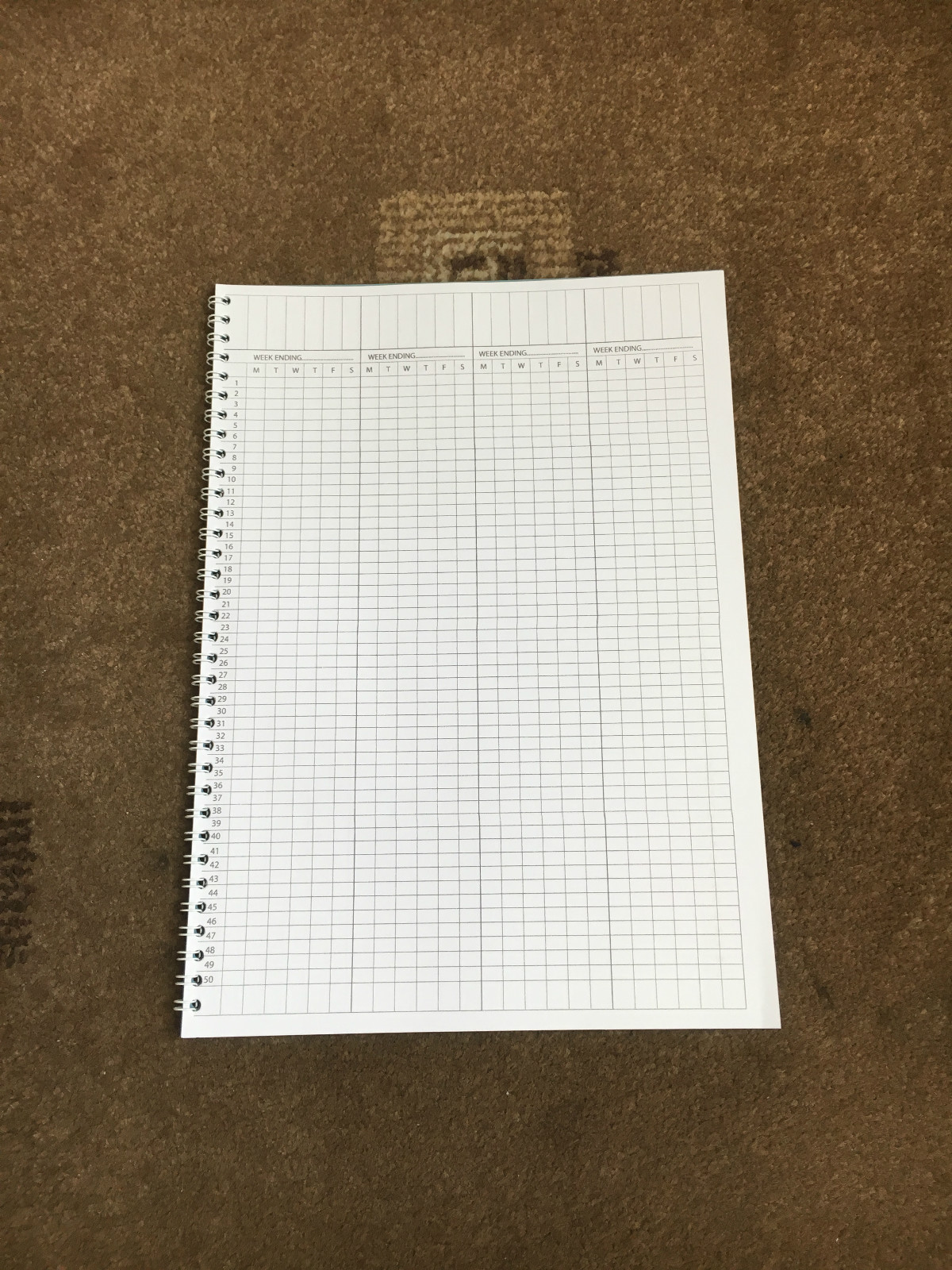 School Attendance Register, Mark Book 50 Names 40 pages 112 Weeks per ...