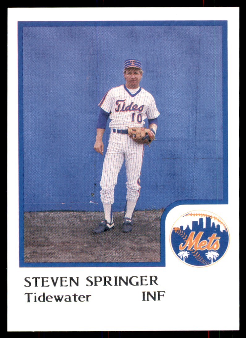 1986 ProCards (Mets Logo) Minor League Steve Springer (C) Tidewater ...