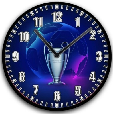 UEFA CHAMPIONS LEAGUE Wall Clock room Decor Fan Art football clock | eBay