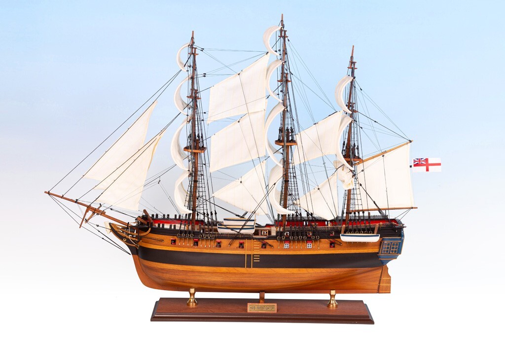 SEACRAFT GALLERY 90cm HMS Investigator Wooden Model Ship Boat (Matthew ...
