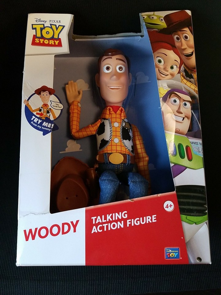 NEW! TOY STORY ©Disney Pixar WOODY TALKING ACTION FIGURE Thinkway Toys ...