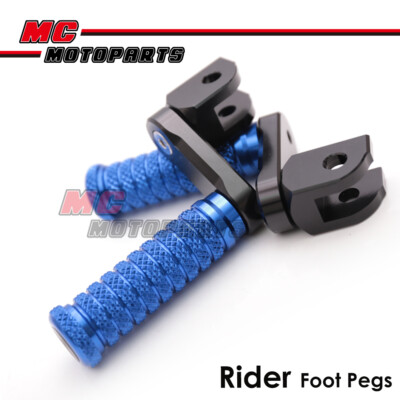 M-Grip BLUE 1.5 Adjustable Riser Front Foot Pegs For Buell XB9 SX City ...