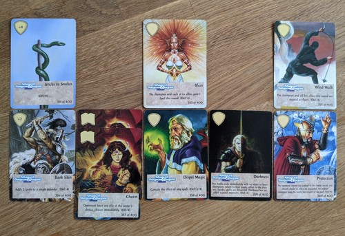 SPELLFIRE First Edition anglais – CCG 1994 – Lot 9 cartes – 351 à 360/ ...