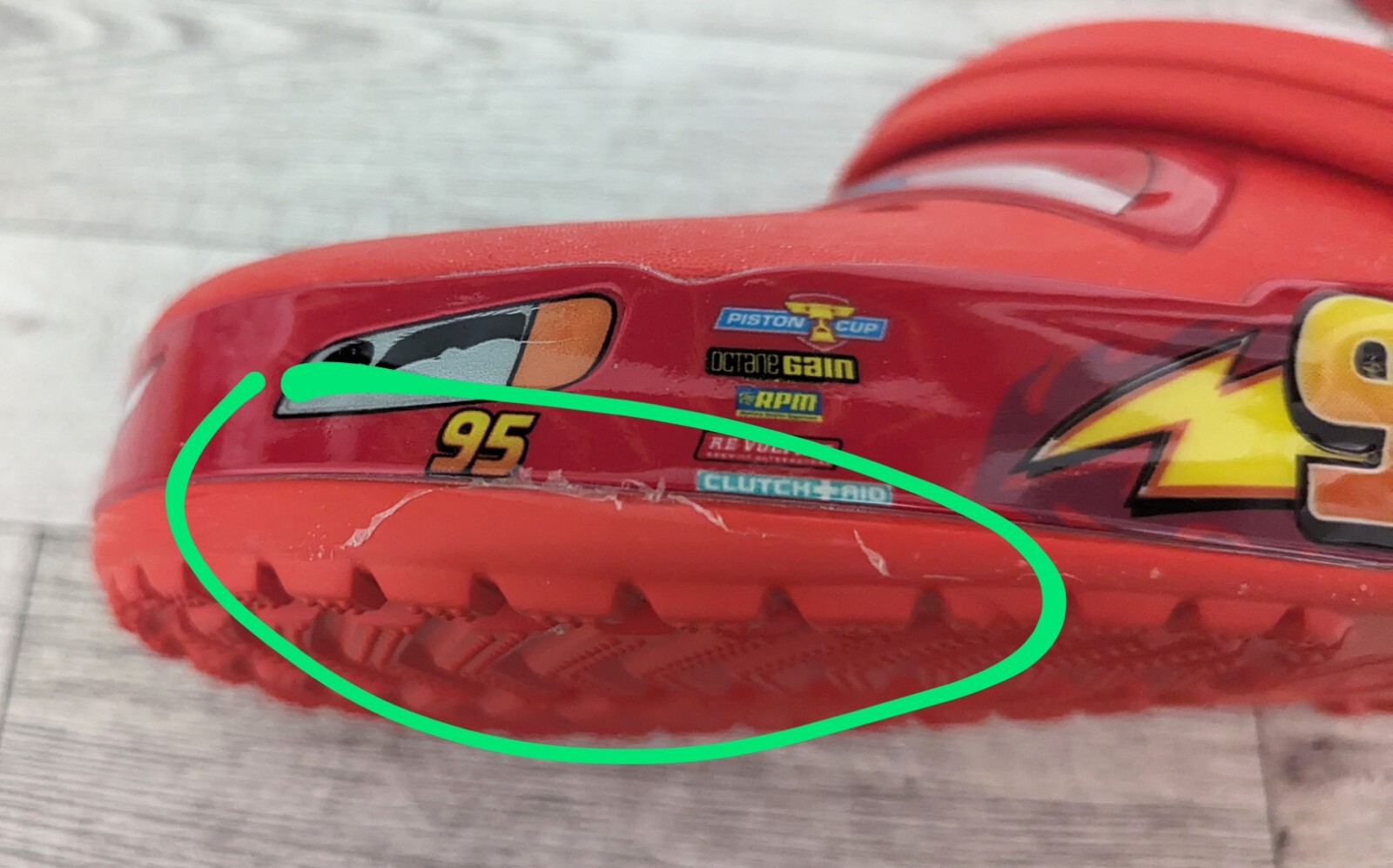 Crocs Disney Pixar Cars Lightning McQueen Clogs Mens 8/Womens 10 No ...