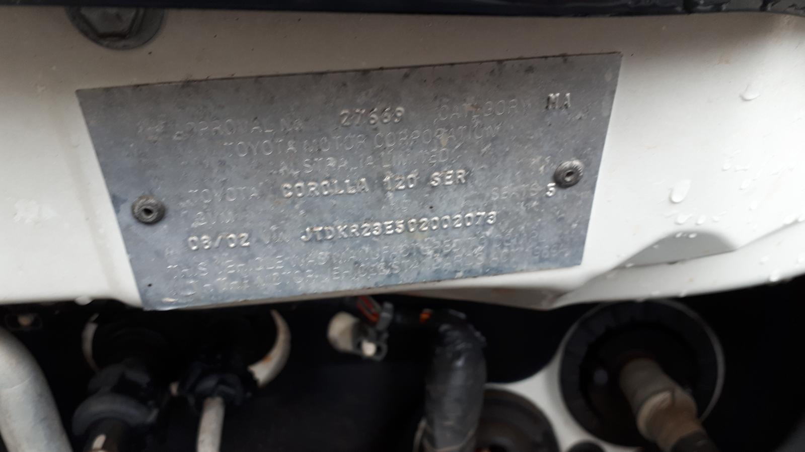 TOYOTA COROLLA ZZE122 JAPAN-VIN JTD 12/01-06/07 AIR CLEANER | eBay ...