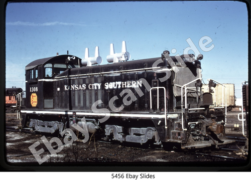 Duplicate Slide-KCS (Kansas City Southern) EMD SW7 #1308 (Black) | eBay