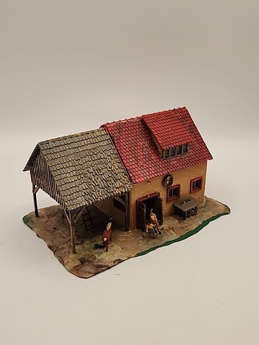 Vintage HO Scale Commercial Building Stable Barn Train Layout Diorama ...