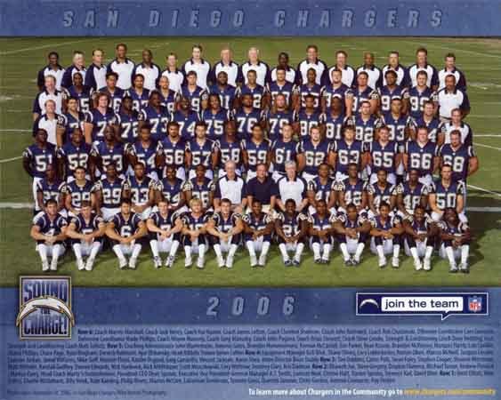 2006 SAN DIEGO CHARGERS NFL FOOTBALL 8X10 TEAM PHOTO | eBay