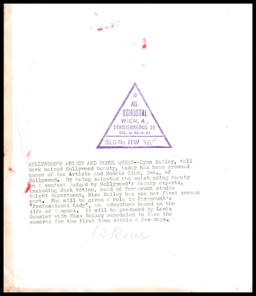 1930's LYNN BAILEY SEXY BUSTY Original GOWN DRESS ALLURING POSE Photo ...