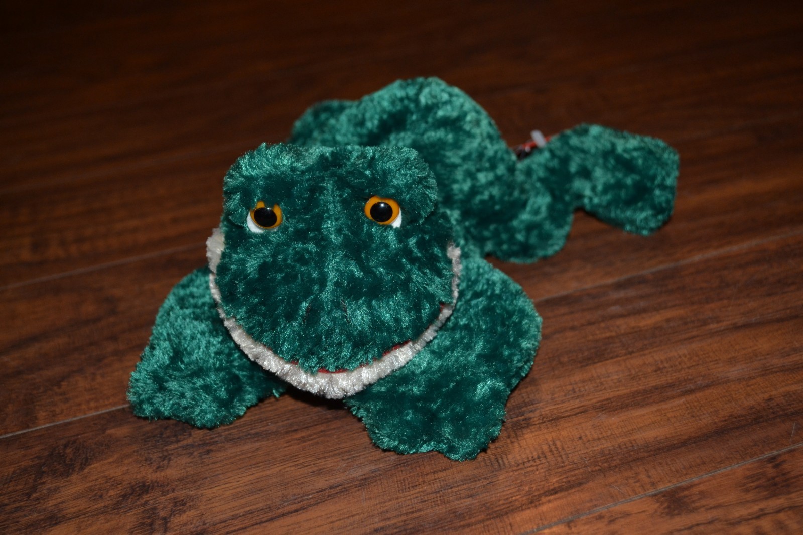 B17- Russ "Friggles" Flopples Green Frog Beanbag Stuffed Animal Toy ...