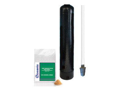 Replacement Water Softener Tank + Softening Resin, Riser Tube| 9"x48" 1 ...