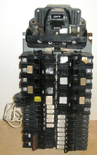 LOADED FPE Breakers PANEL 200 Amp & GFCI, All from Functional EXCELLENT ...