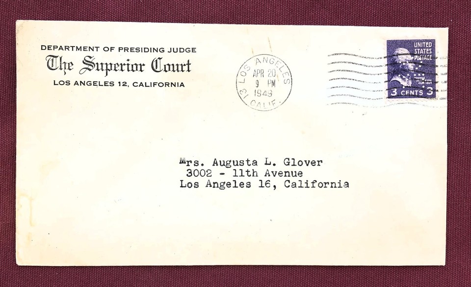 SIGNED LETTER CALIFORNIA SUPERIOR COURT JUDGE CLARENCE KINCAID ...