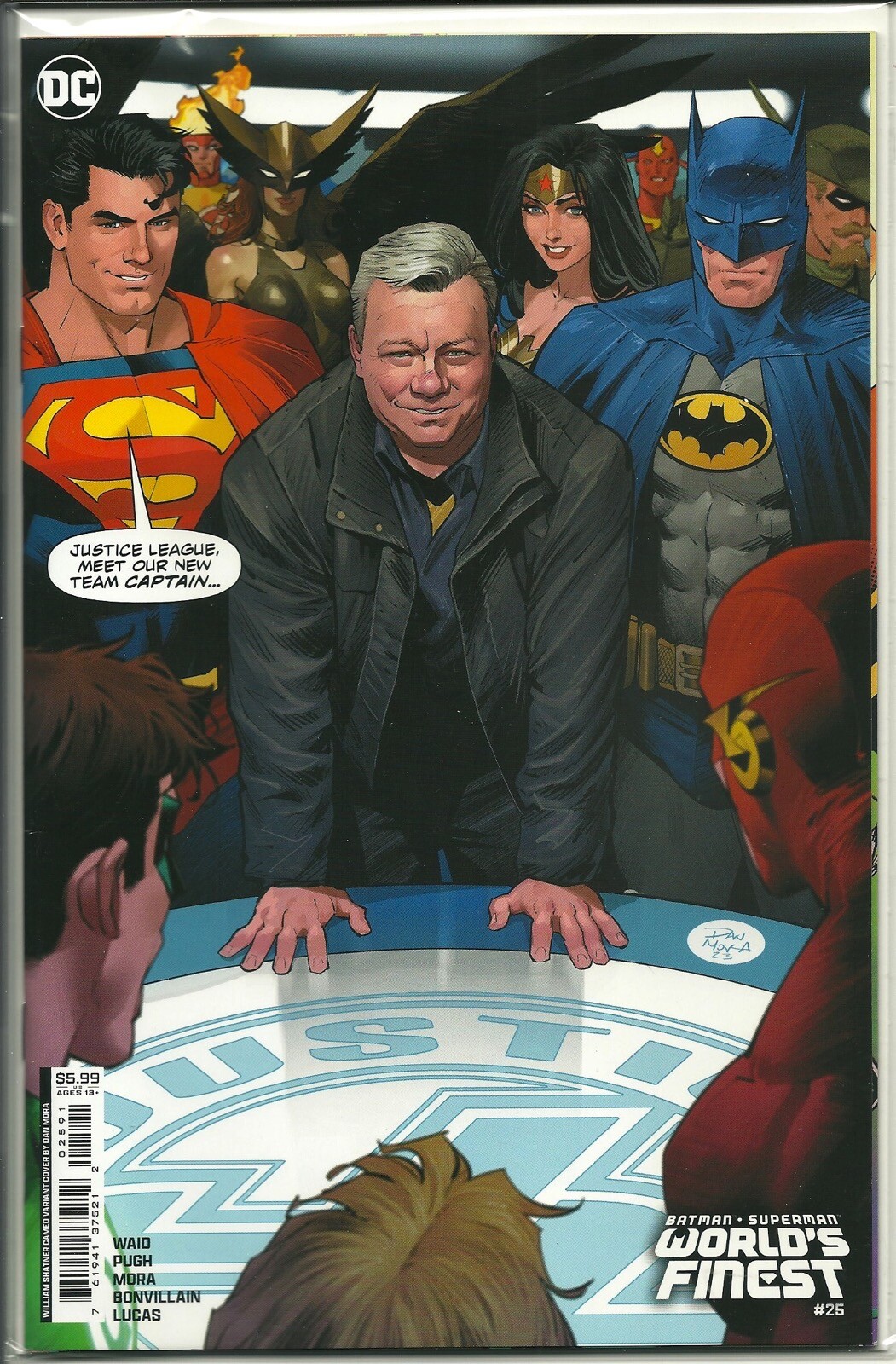 Batman / Superman: World's Finest #25 Dan Mora William Shatner Cameo ...