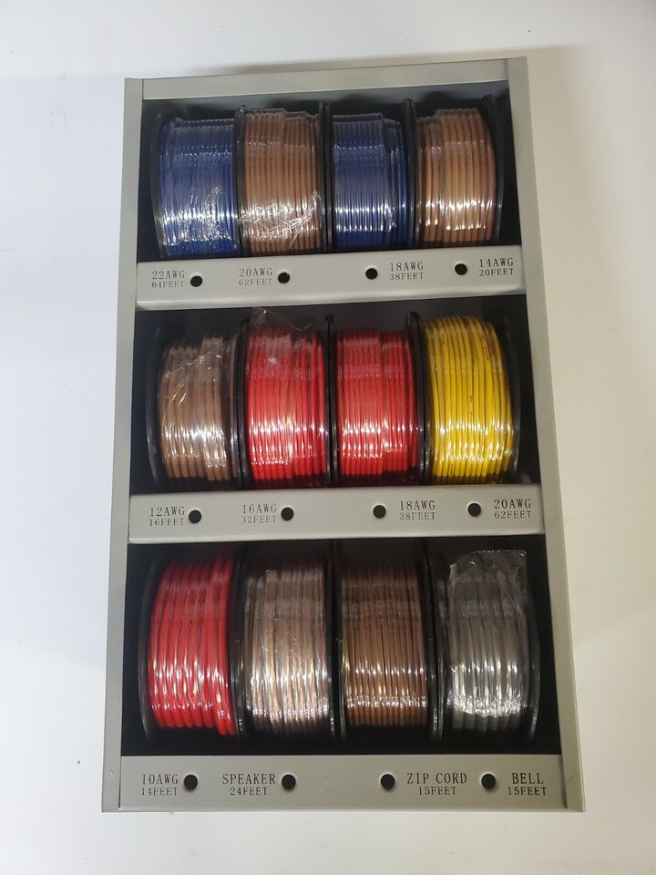 ASSORTED AUTO HOME ELECTRIC ELECTRICAL COPPER WIRE ASSORTMENT ROLLS ...