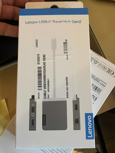 Lenovo USB-C Travel Hub Gen2 - 4X91A30366 | eBay