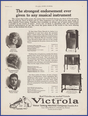Vintage 1925 VICTROLA Victor Model 100 210 405 Phonograph Ephemera 20's ...