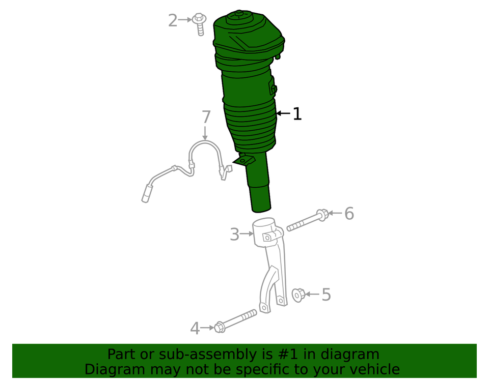 Genuine BMW Suspension Strut 37106892426 | eBay