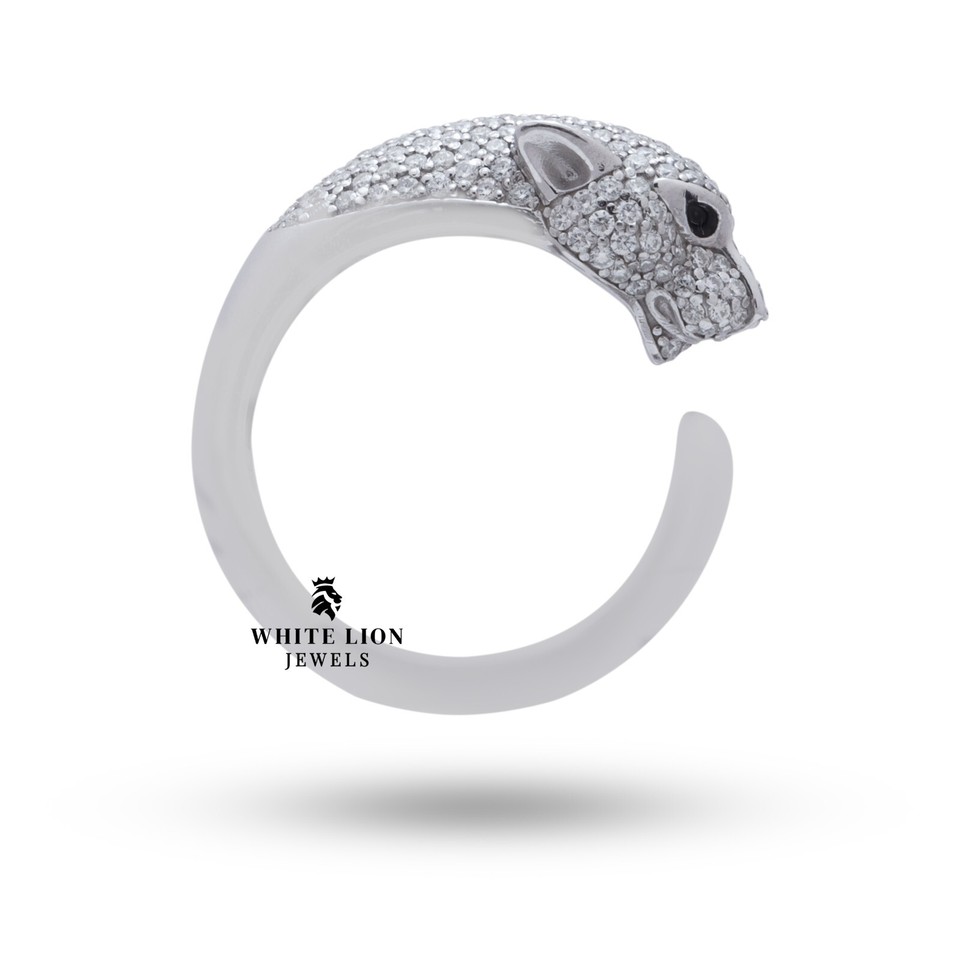 Panther Jaguar Cat Pantera Men Ring 925 Silver High End Gift Party | eBay