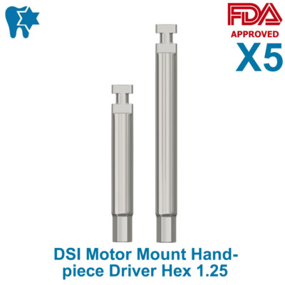5x Dental DSI Motor Mount Handpiece Driver For Adapter Head Int Hex Ø1 ...