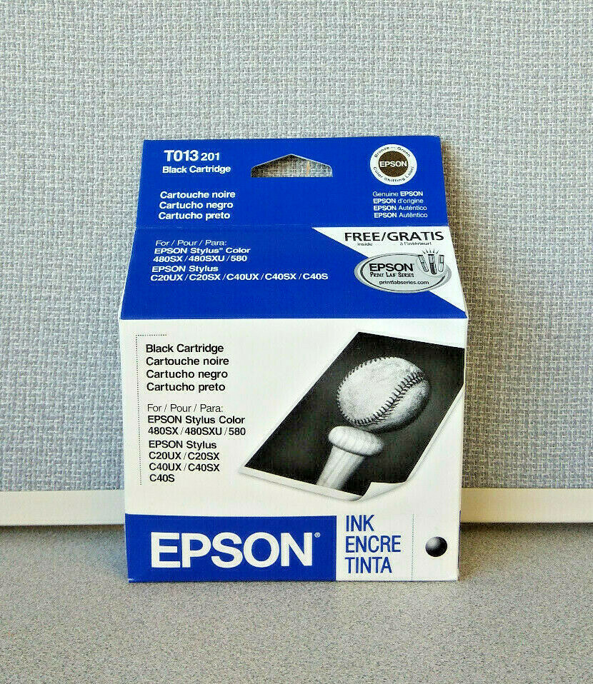 Genuine Epson T013 Black Ink Cartridge For Stylus Color 480/580 and ...