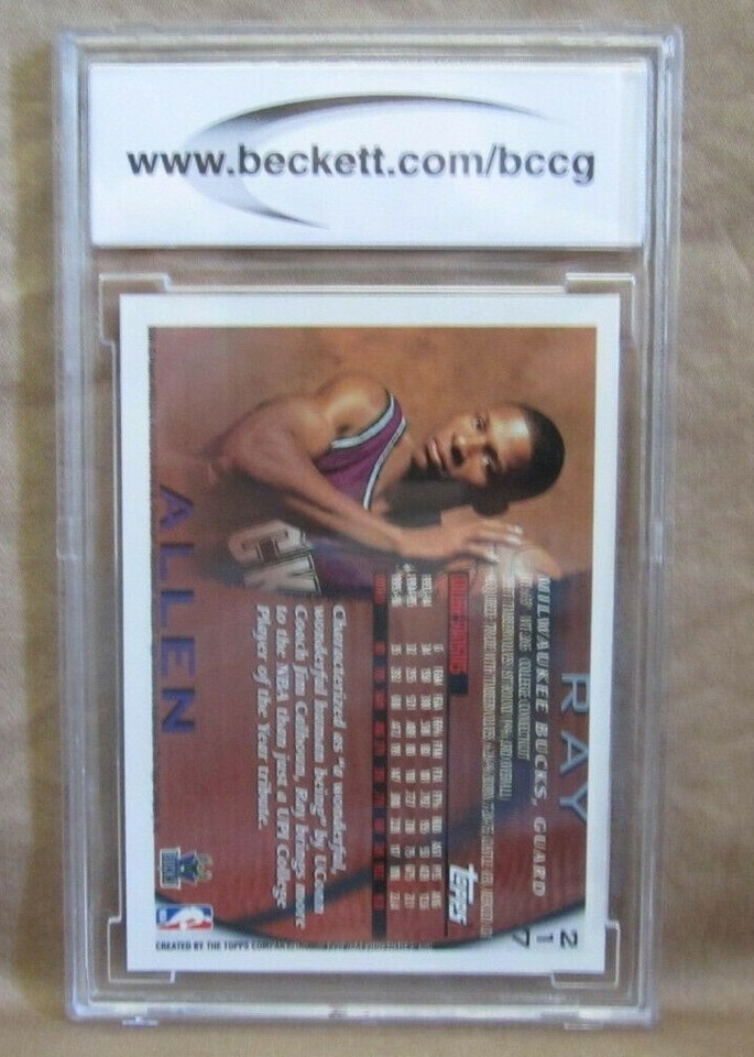 Ray Allen RC 1996-1997 Topps Chrome 50th Anniversary Rookie BCCG10 ...