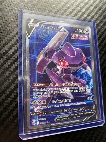 Pokémon TCG Genesect V Fusion Strike 254/264 Holo Full Art PACK FRESH ...