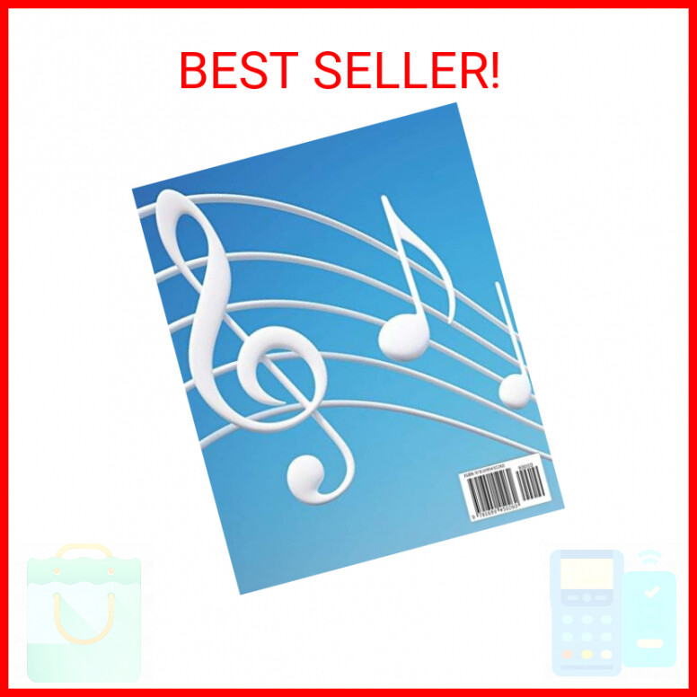 Music Notebook - Wide Staff: Music Writing Notebook For Kids | Blank ...
