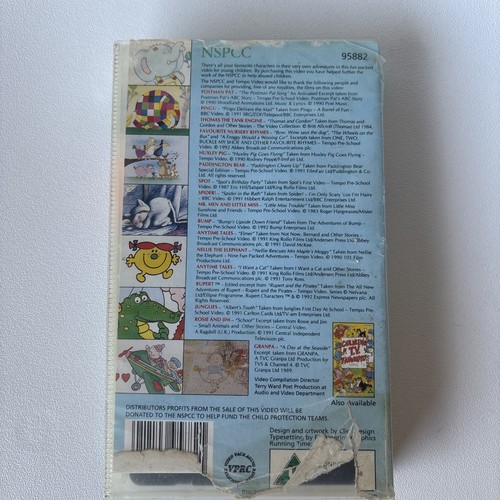 Children's T.V Favourites Volume 2 NSPCC VHS - Postman Pat, Pingu Etc ...