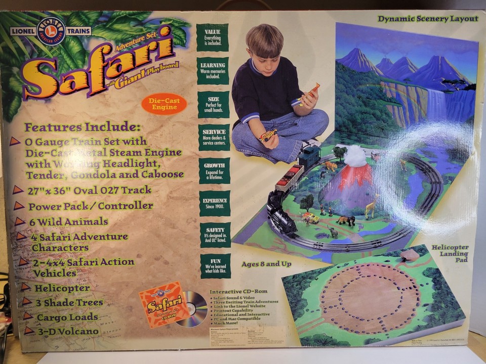 Lionel Safari Adventure O Gauge Steam Train Set 7-21904 New & Sealed | eBay