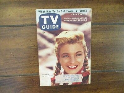 7/28/1956 TV GUIDE(ANNIE OAKLEY/GAIL DAVIS/SANDY WIRTH/JOHN NESBITT ...