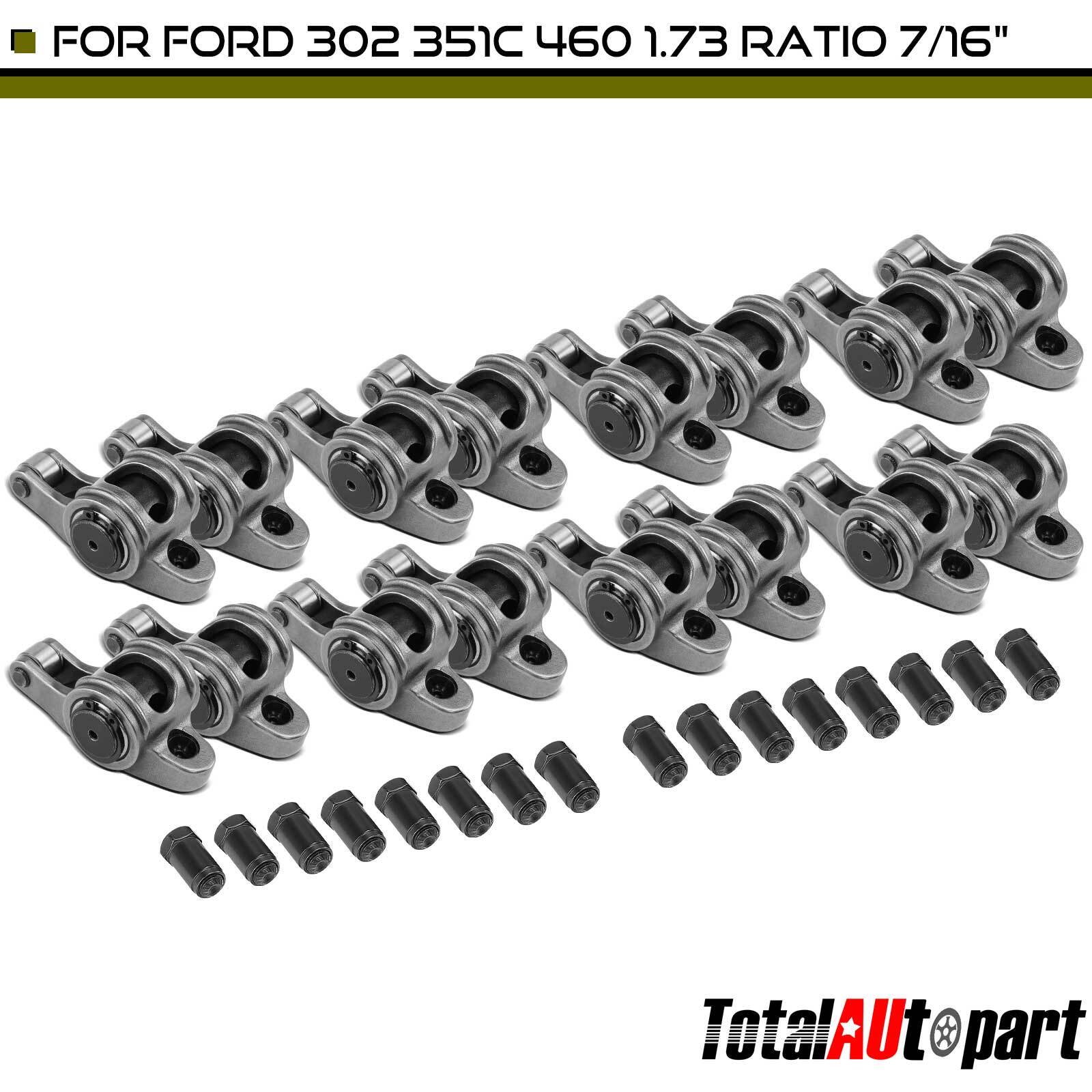 16x 17-4PH Roller Rocker Arms for Ford 302 351C Cleveland 460 1.73 ...