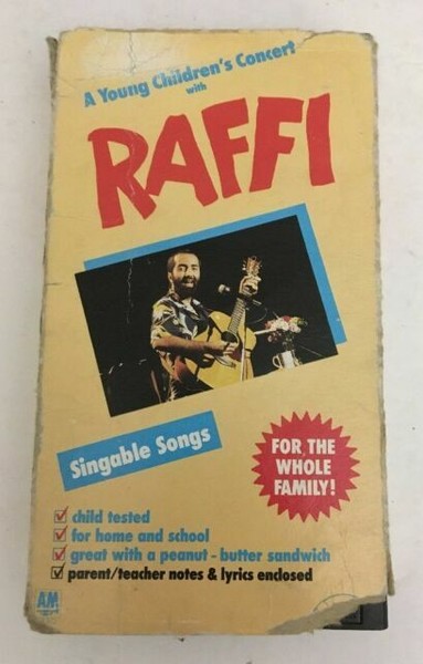 Raffi - A Young Childrens Concert With Raffi (VHS, 1987) for sale ...
