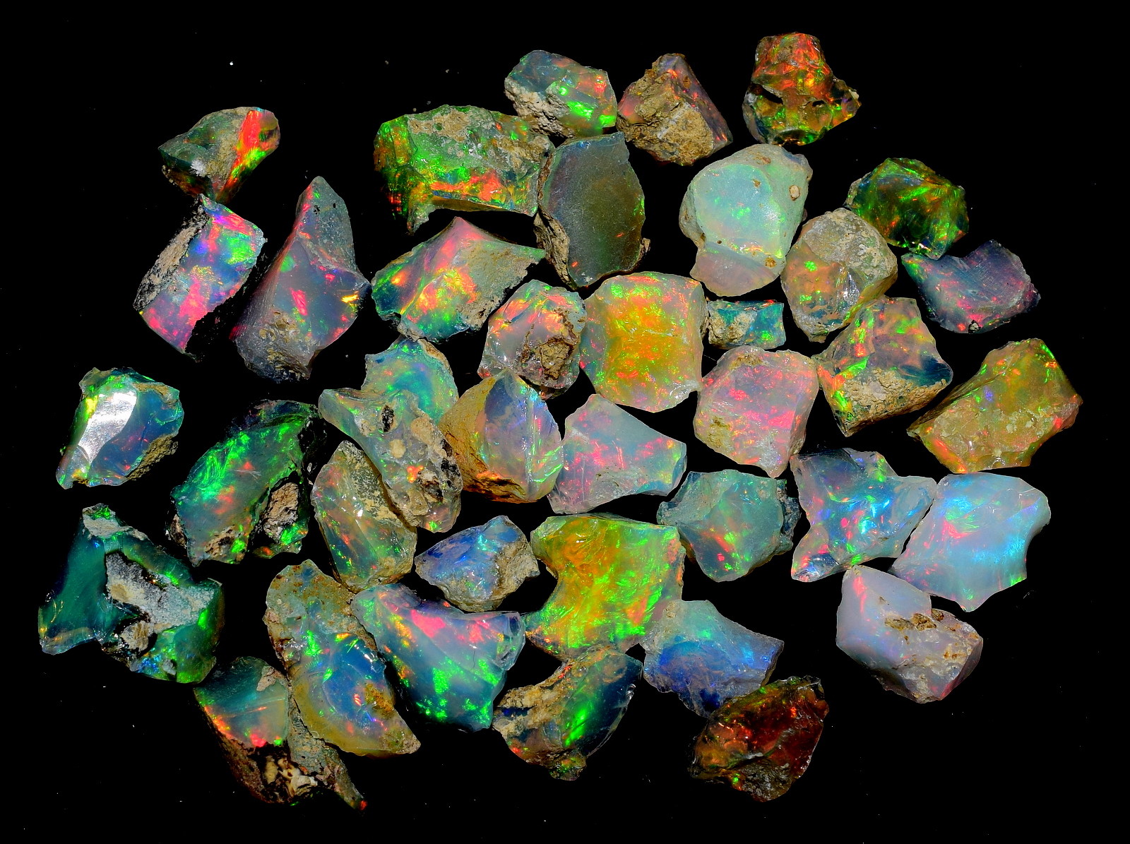 Natural Ethiopian Opal Rough 8x12 mm Size Fire Opal Gemstone Rough 50 ...