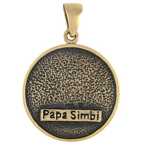 Bronze Papa Simbi Voodoo Loa Veve Pendant Vodoun Lwa Talisman Necklace ...