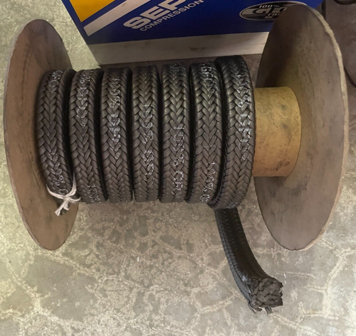 Sepco ML 4002 7/8" 9' Valve Pump Shaft Packing Open Roll has 9 feet ...