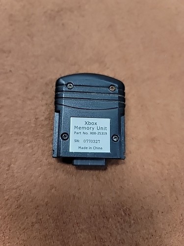Microsoft Original Xbox Memory Unit Card X08-25319 Black GOOD | eBay