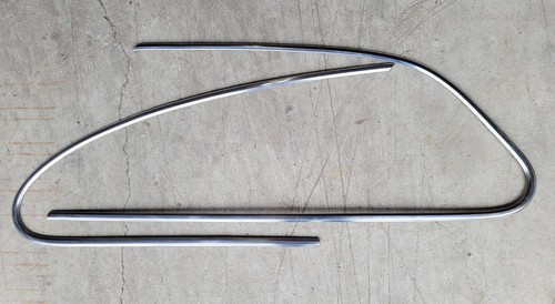 1946 Pontiac Streamliner Torpedo Back Right Side Window Stainless Trim ...