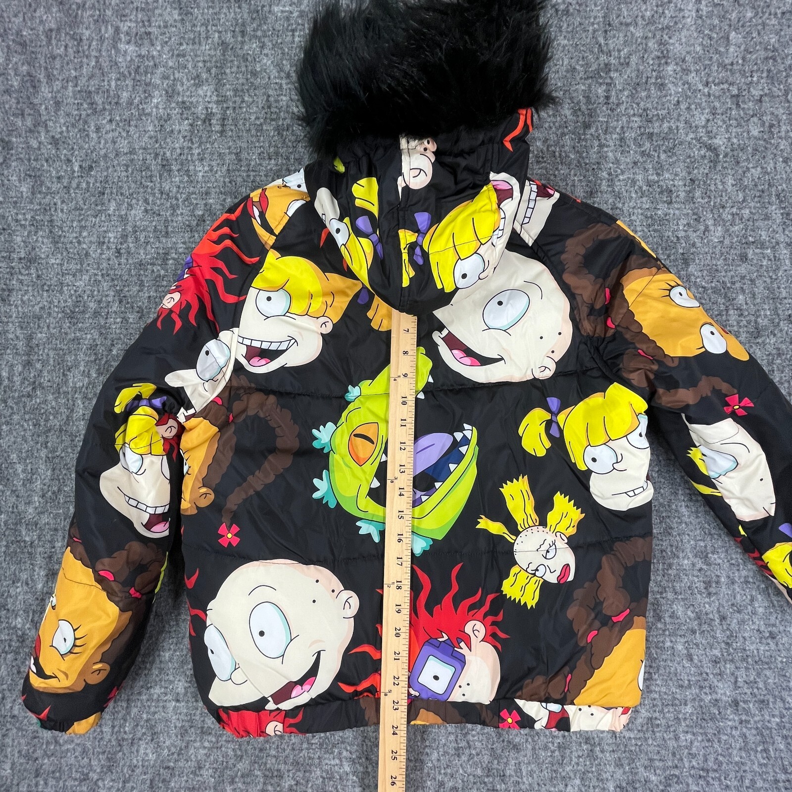 Rugrats Jacket Men's M Puffer Overall Print Members O… - Gem