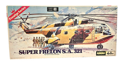 1/35 AURORA HELLER SUPER FRELON SA 321 #6600 NEW FRENCH HELICOPTER ...
