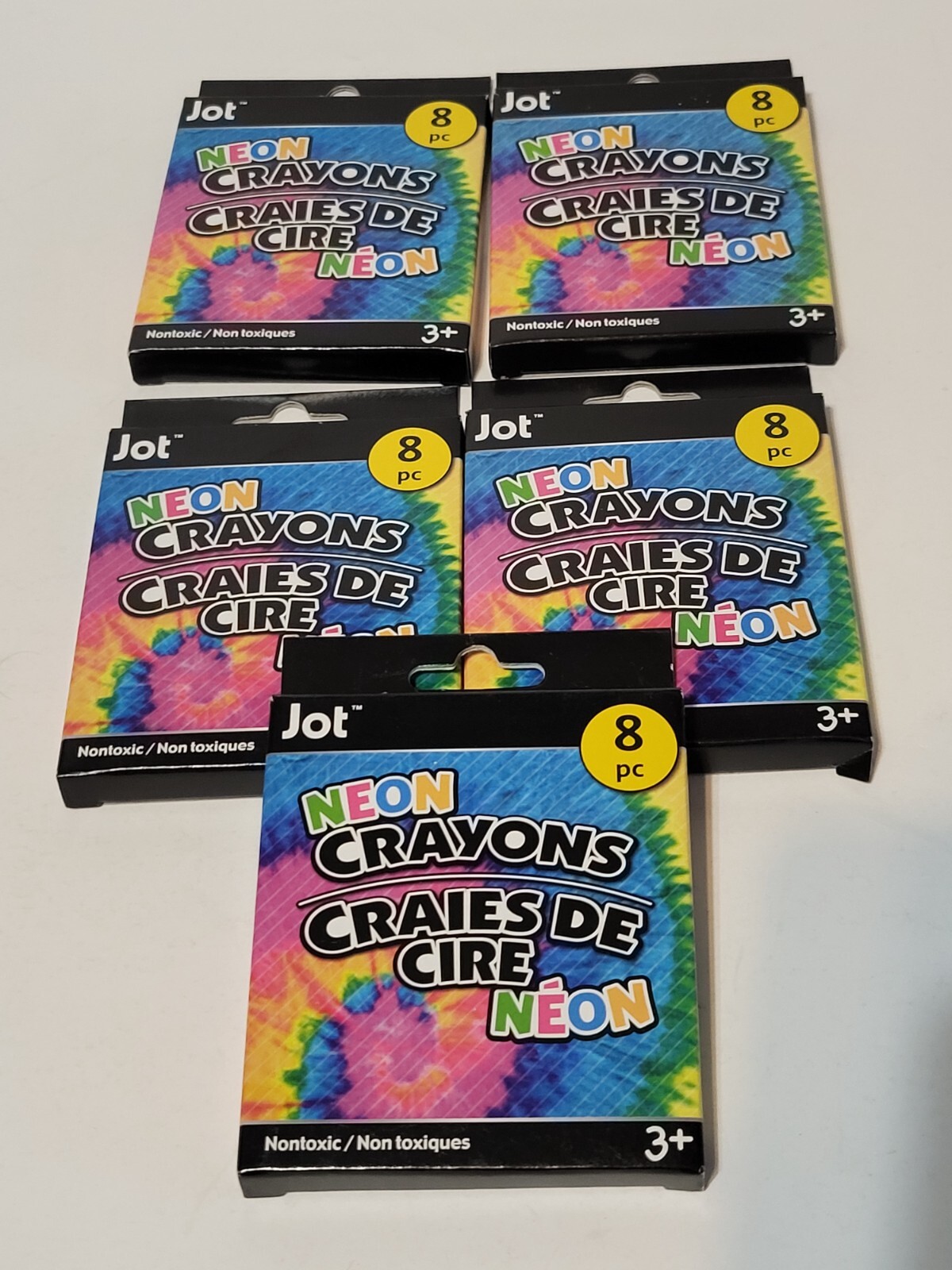 5 boxes of Jot Neon Crayons- 8 pack per box, brand new (non-toxic) | eBay