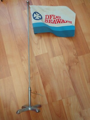 VINTAGE DFDS SEAWAYS NAUTICAL DESK FLAG - DESK PENNANT DISPLAY SIGN | eBay