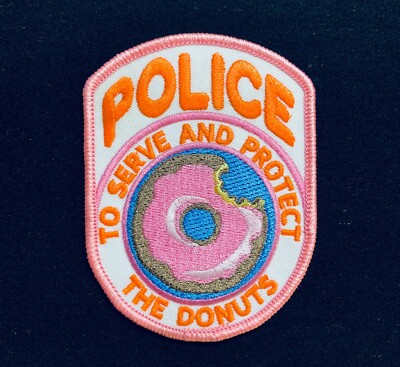 Donut Police Patch - NYPD Special Unit style patch design - FREE SHIP | eBay