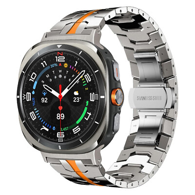 Luxury Business Titanium Alloy Band For Samsung Galaxy Watch 7 Ultra ...
