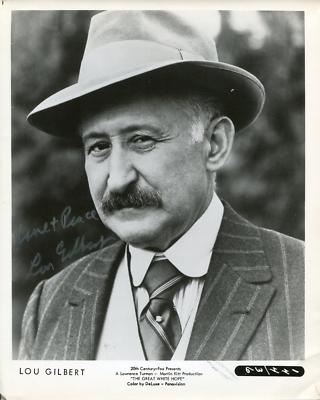 LOU GILBERT ACTOR IN THE GREAT WHITE HOPE & ROUTE 66 SIGNED PHOTO ...