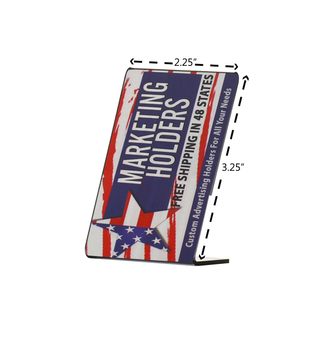 Name Price Frame Display Stand Table or Counter Slant Back Side Load ...