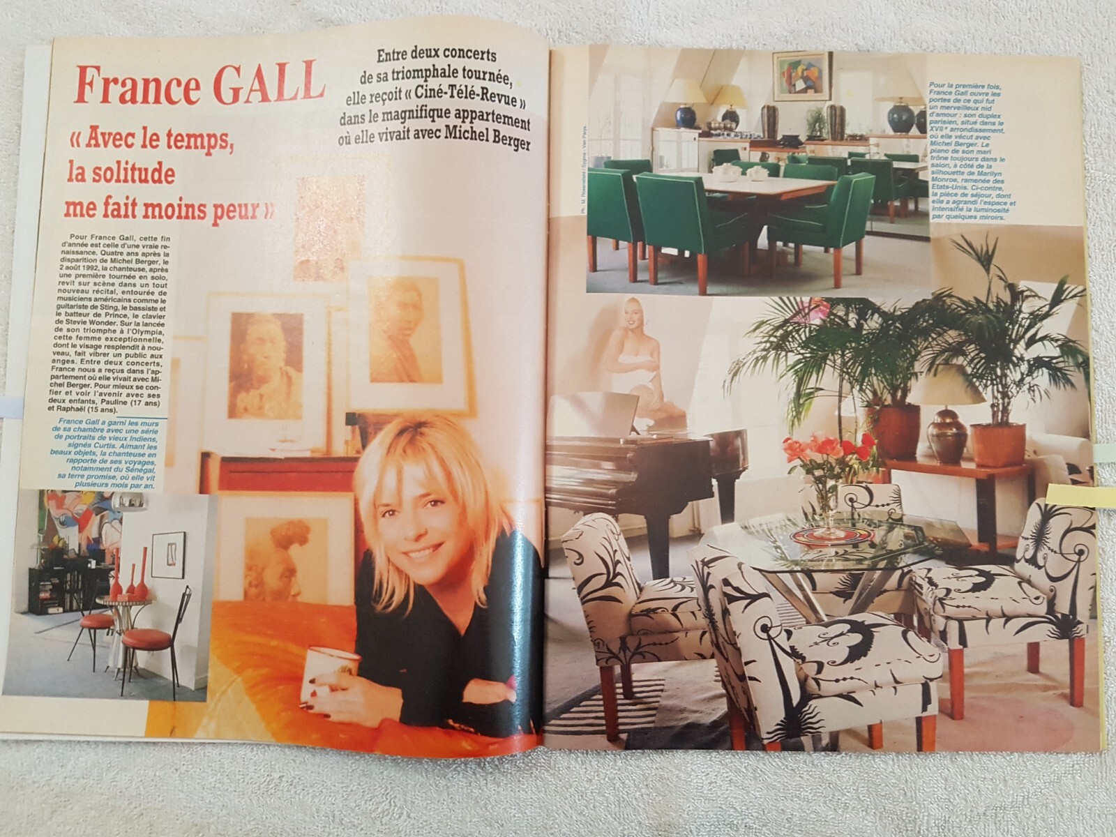 CINE REVUE N°47 1996 TIFFANI AMBER THIESSEN FRANCE GALL IAN BANNEN ...