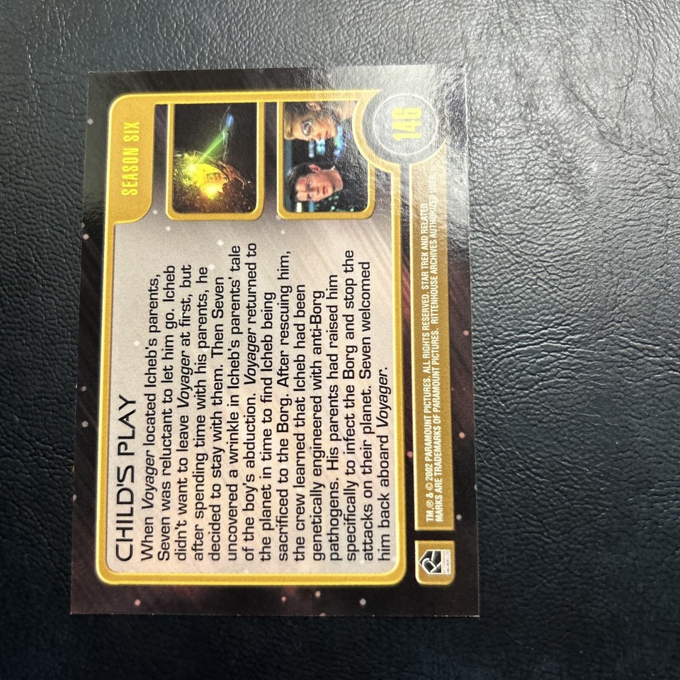 J101c The Complete Star Trek Voyager 2002 #146 Child's Play Yifay Icheb ...