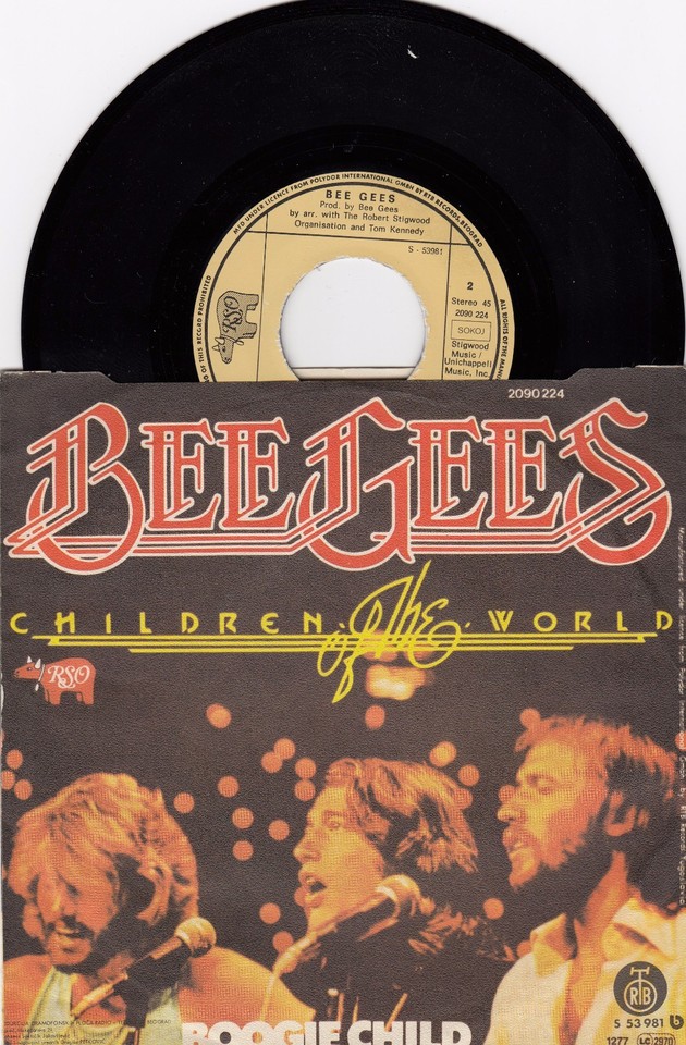 THE BEE GEES CHILDREN OF THE WORLD / BOOGIE CHILD RARE RECORD ...